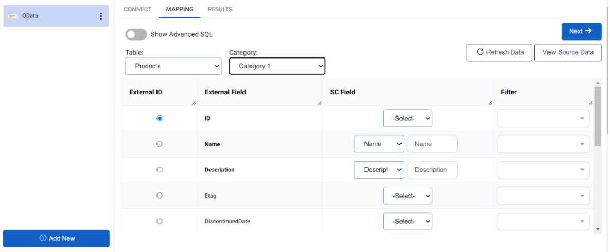 SharpCloud's OData Connector - Guide