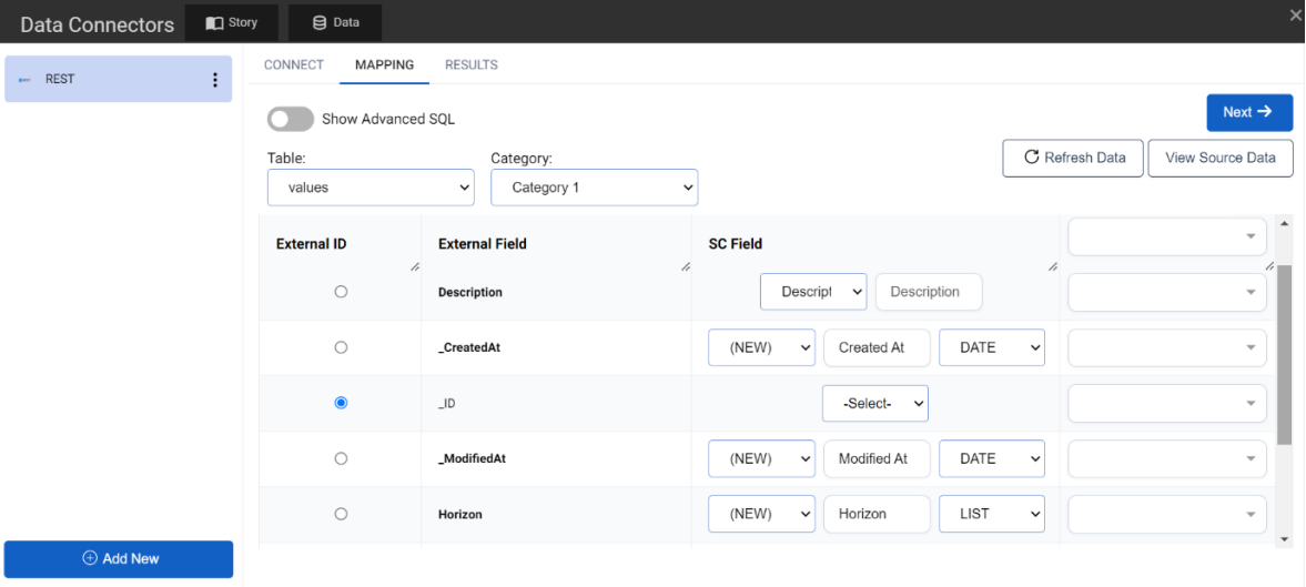 SharpCloud's REST Connector - Guide