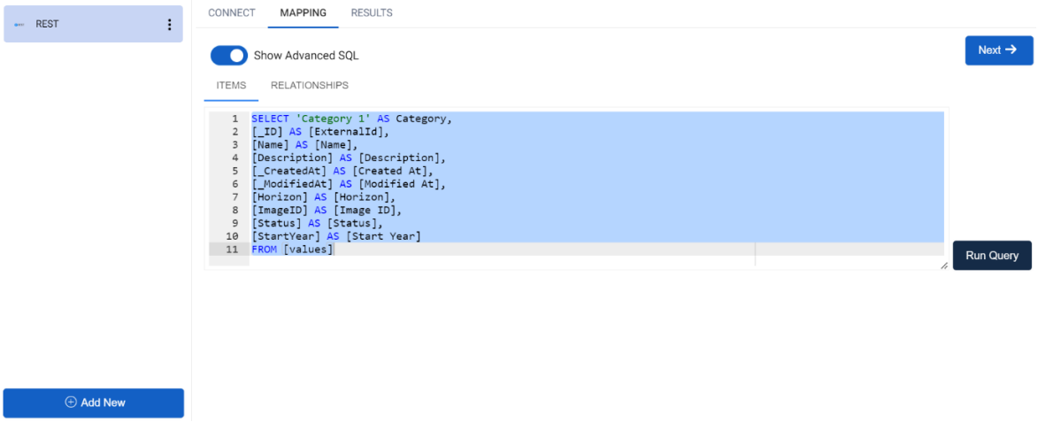 SharpCloud's REST Connector - Guide