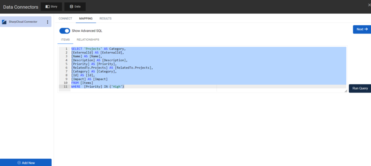 SharpCloud Connector - Guide